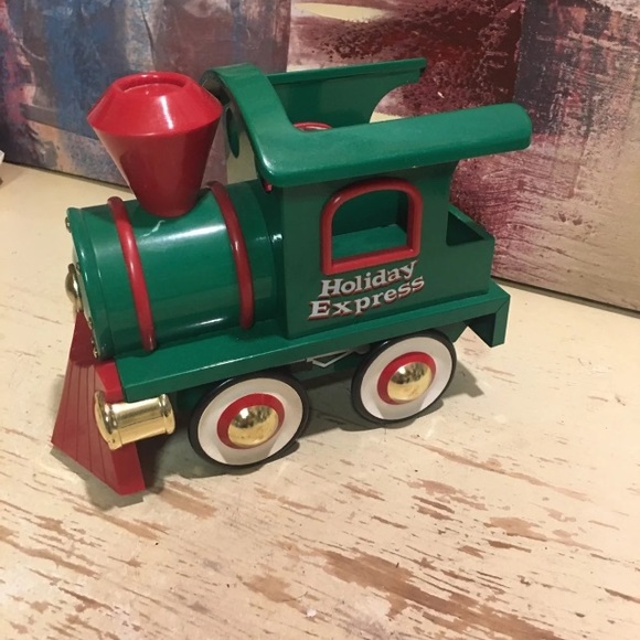 Accessories | Vintage Teleflora Holiday Express Train Planter | Poshmark